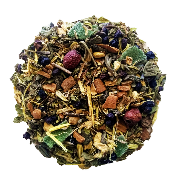 Sagebrush Sunrise - Organic Spiced Earthy Green Tea Blend – BlendBee Tea